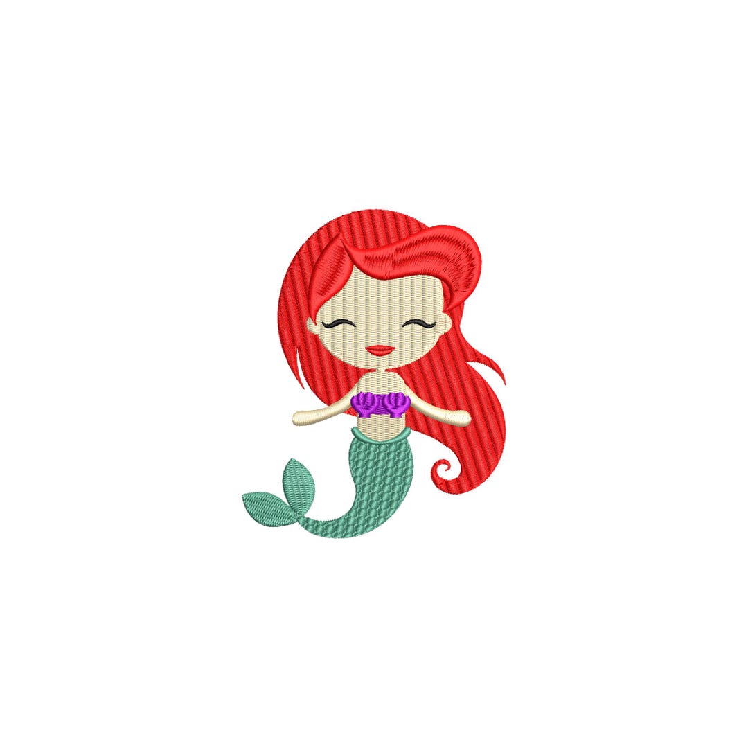 Mermaid Embroidery Design, 15 Size, Mermaid Machine Embroidery Designs ...