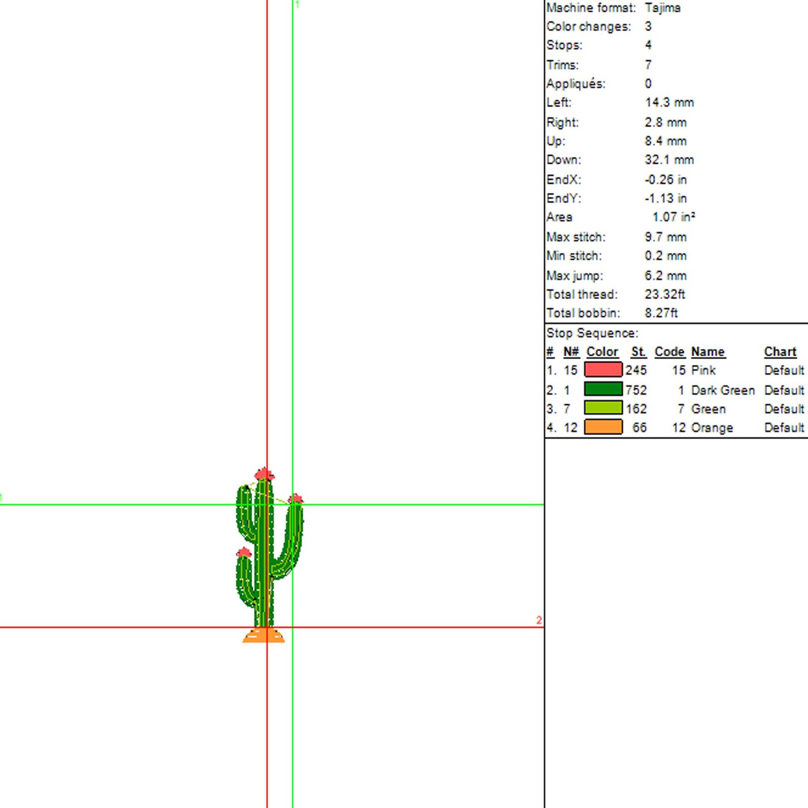 Mini to Large Cactus Embroidery Design, 25 Sizes, Cactus Machine ...
