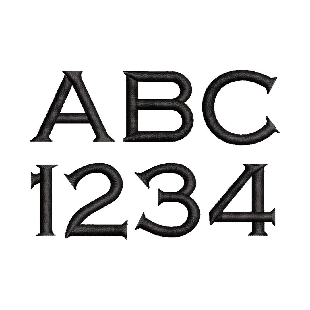 Copperplate Embroidery Font, 11 Sizes, A-Z & 0-9 Sorted, Machine ...