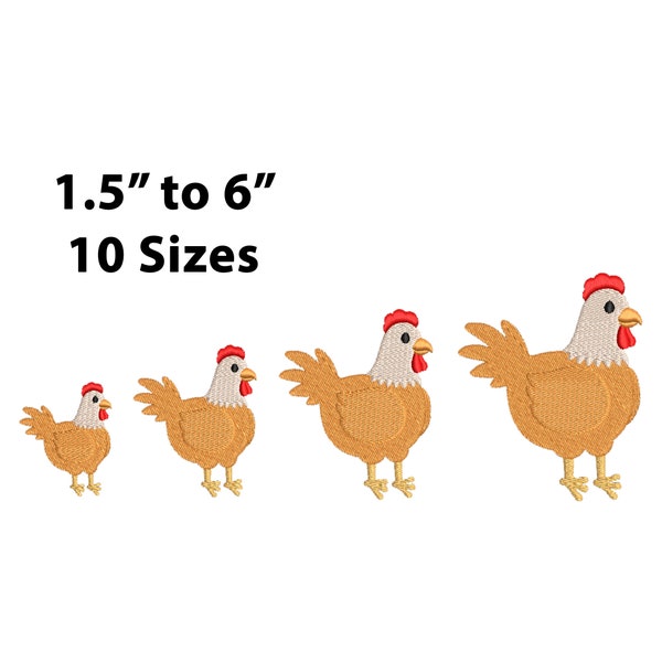 Chicken Embroidery - Etsy