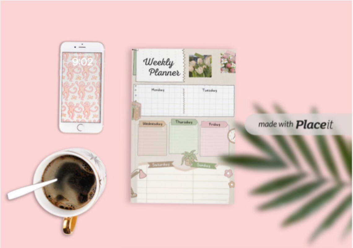 Aesthetic Week Planner, Cute Preppy Planner, a Way to Keep Yourself ...