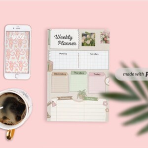 Aesthetic Week Planner, Cute Preppy Planner, a Way to Keep Yourself ...