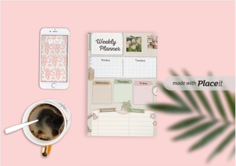 Aesthetic Week Planner, Cute Preppy Planner, a Way to Keep Yourself ...