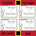 Printable Christmas Thank You Note Png From Teacher / Holiday Thank You ...