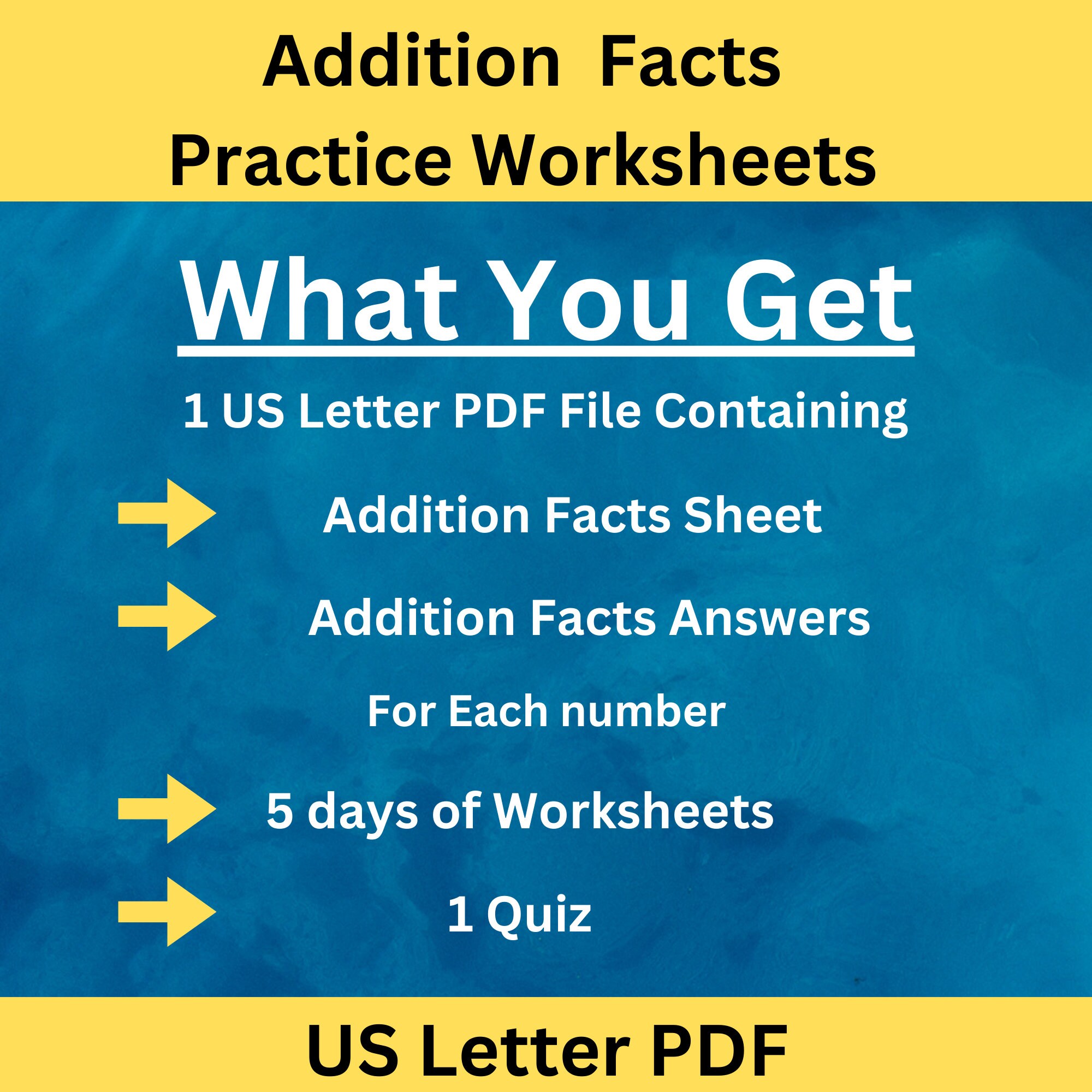 Addition Worksheets Printable Math Addition Facts Practice Worksheets ...