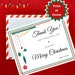 Printable Christmas Thank You Note Png From Teacher / Holiday Thank You ...