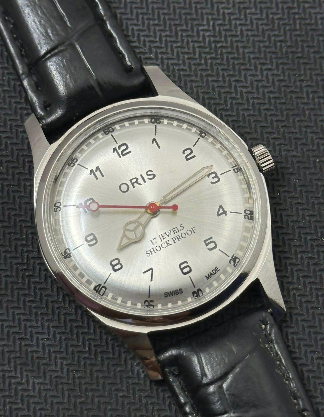 Rare Vintage Oris Silver Dial Hand Winding FHF Movement ST-96 Swiss ...
