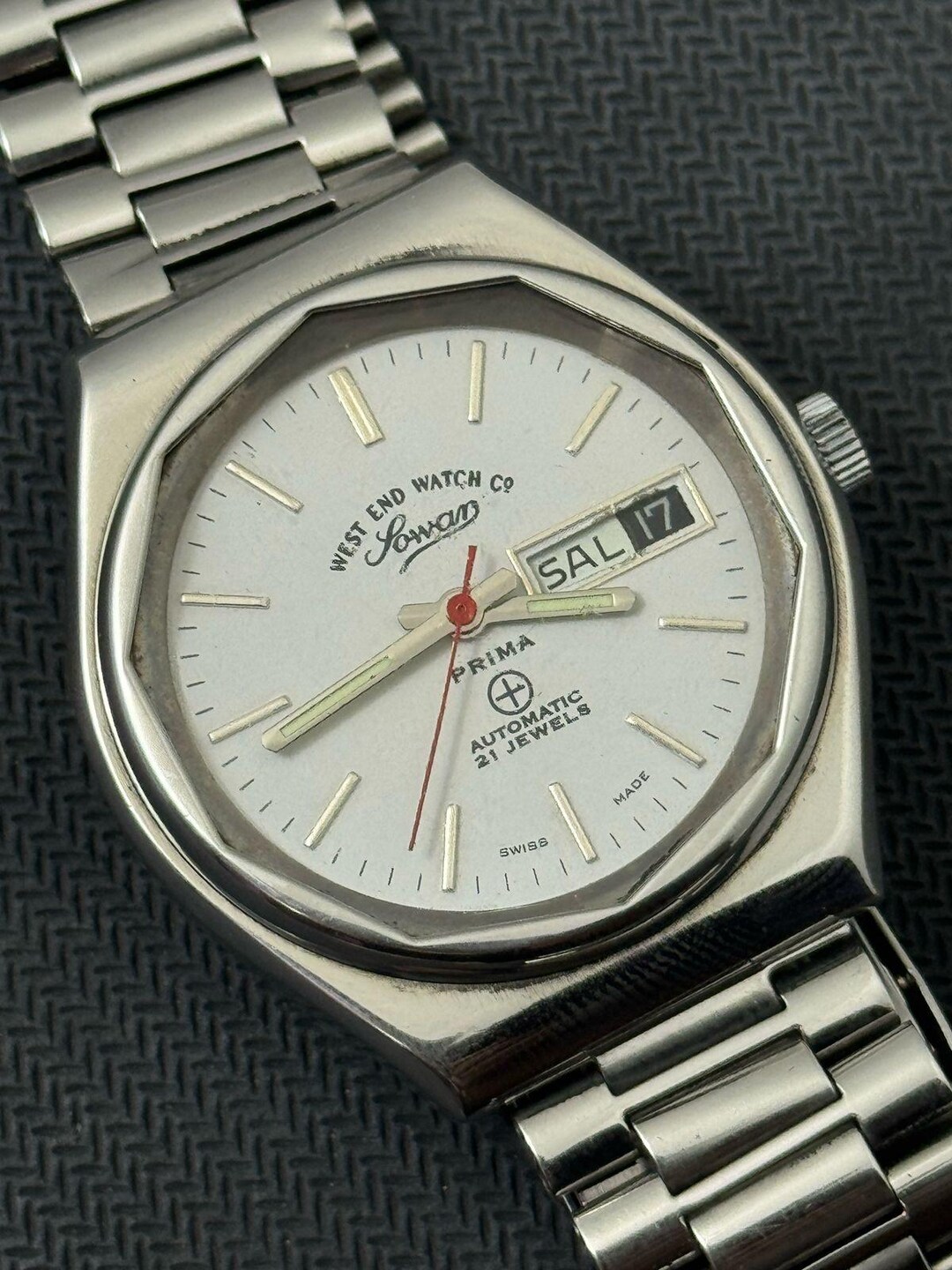 Vintage West End Watch Co. Jawan Prima Automatic Swiss Made Men's Watch ...
