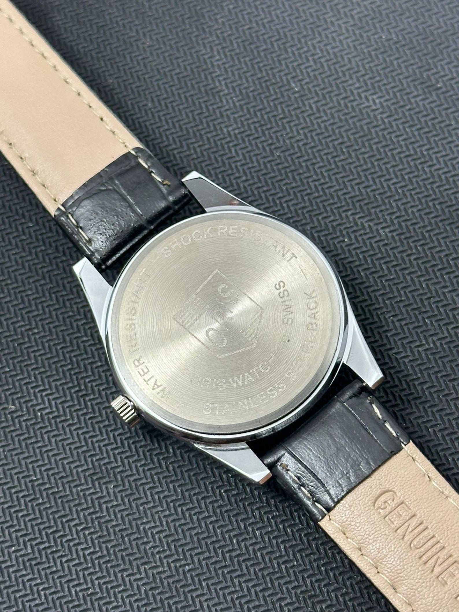 Rare Vintage Oris Silver Dial Hand Winding FHF Movement ST-96 Swiss ...