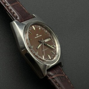 Hamilton Automatic. Day/date Dial Color Brown Man's Watch Movement Eta ...