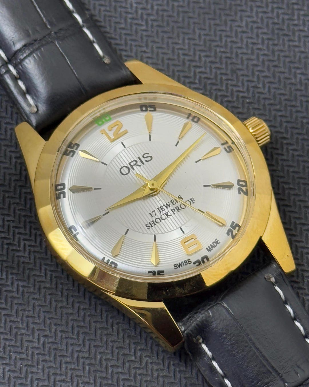 Vintage Oris Hand-winding Swiss Watch, Gold Case, FHF Movement - Etsy