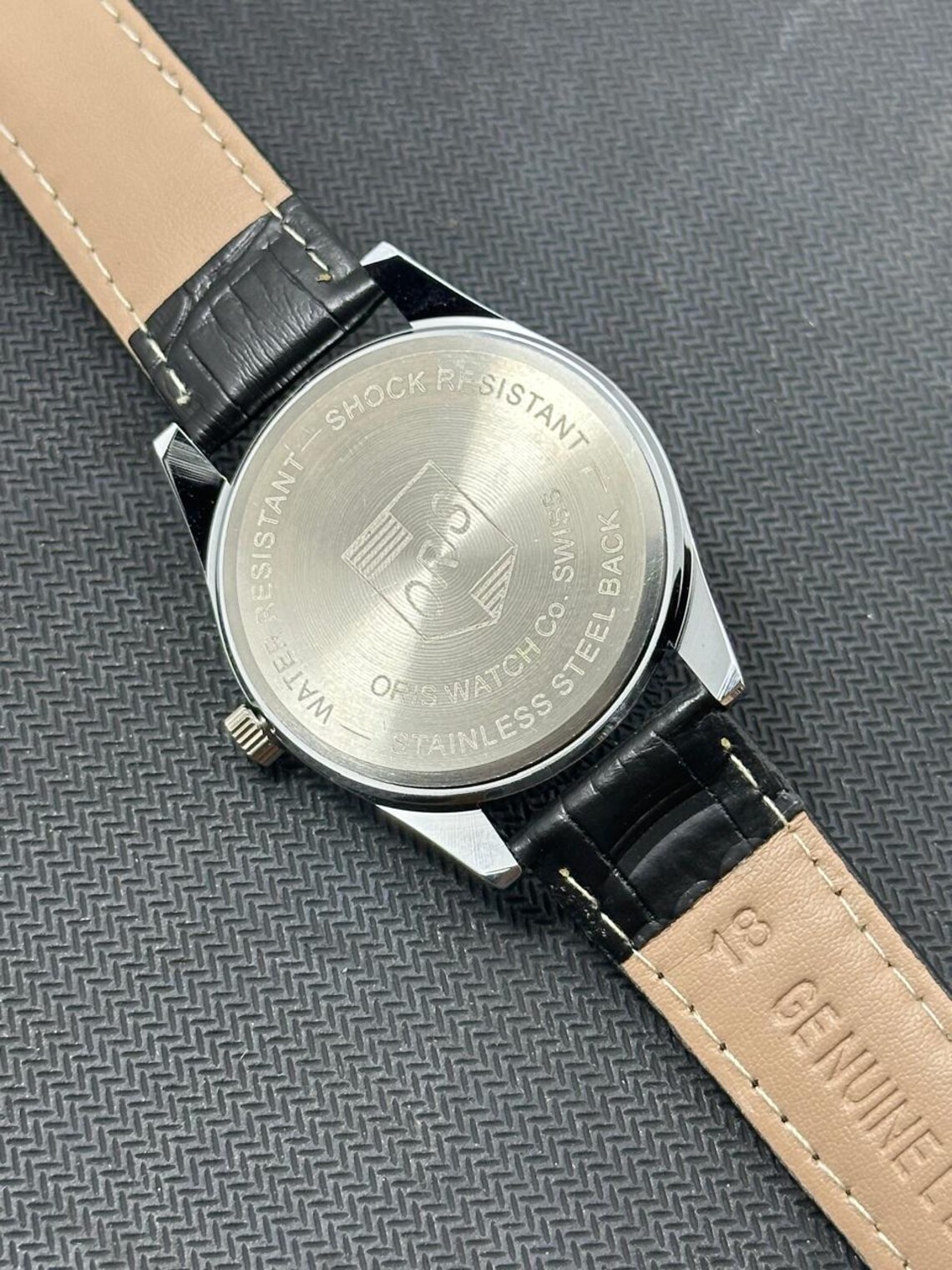 Rare Vintage ORIS Red Dial Hand Winding FHF Movement ST-96 Swiss Mens ...