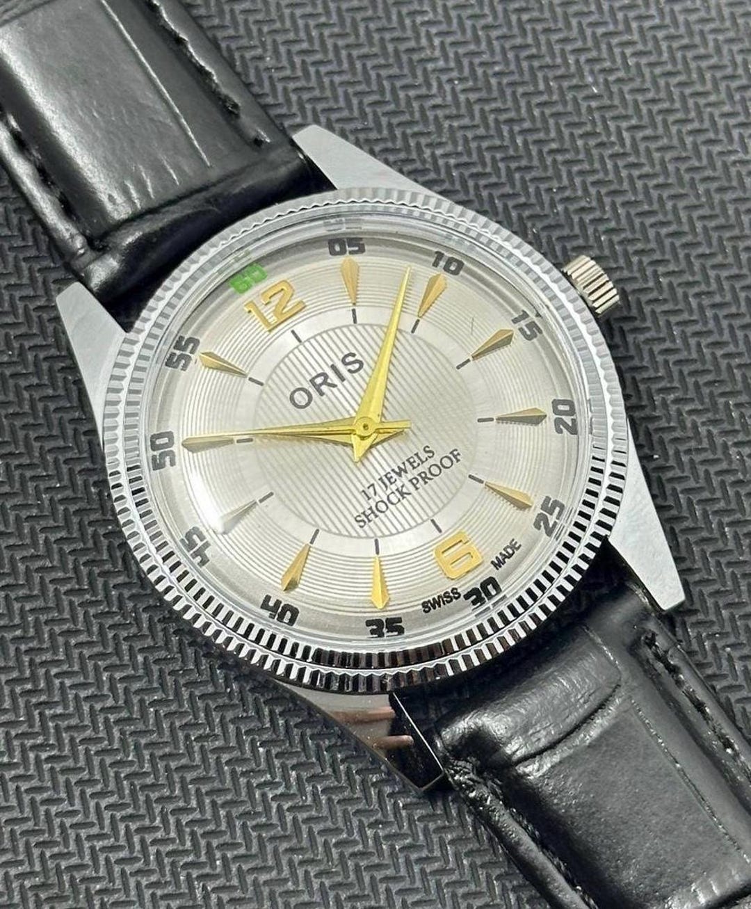 Rare Vintage Oris Silver Dial Hand Winding FHF Movement ST-96 Swiss ...