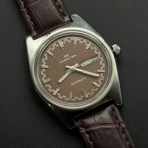 Hamilton Automatic. Day/date Dial Color Brown Man's Watch Movement Eta ...