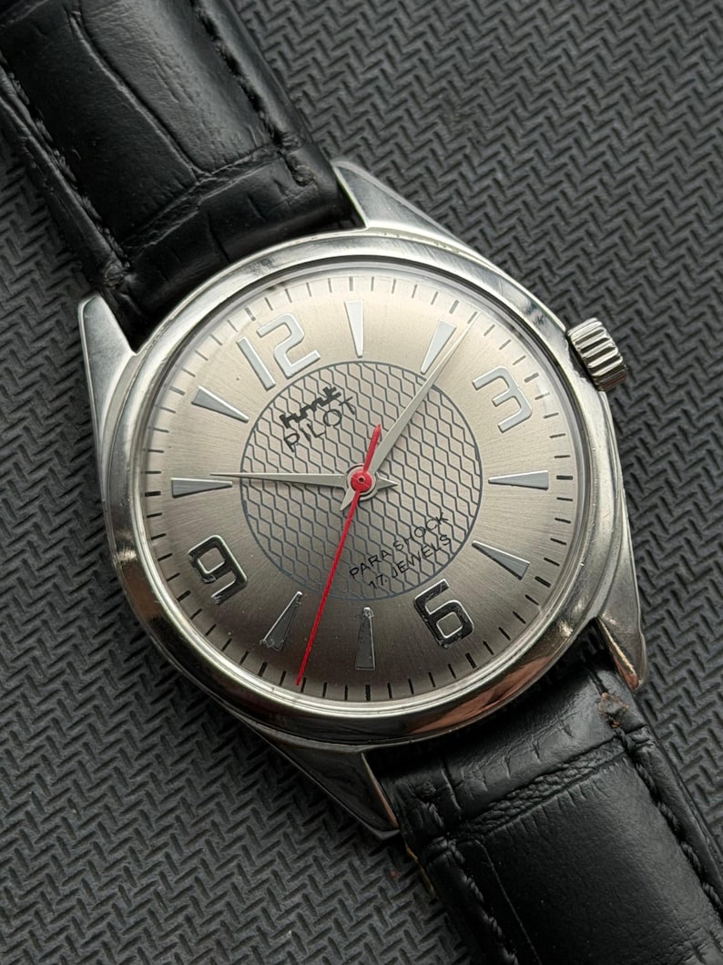 Vintage HMT Pilot Mechanical Handwinding Silver Dial 17jewels Mens ...