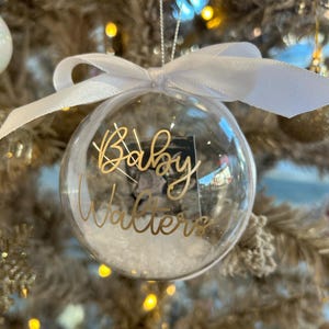 Personalised Pregnancy Scan Photo Bauble, Photo Bauble, Pregnancy ...