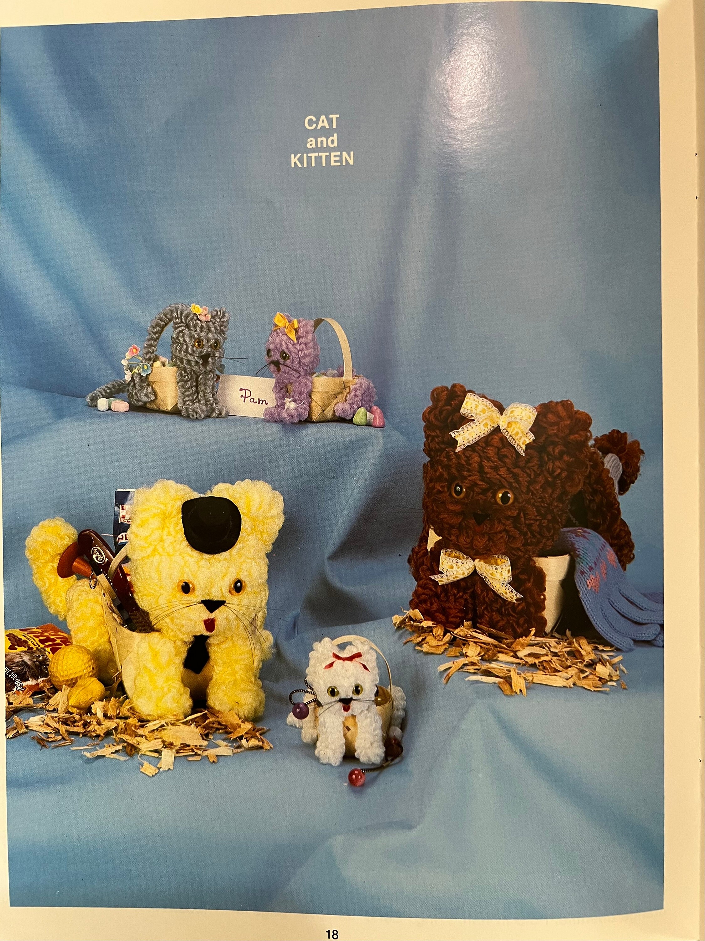 Chenille Animal Baskets Craft Book - Etsy