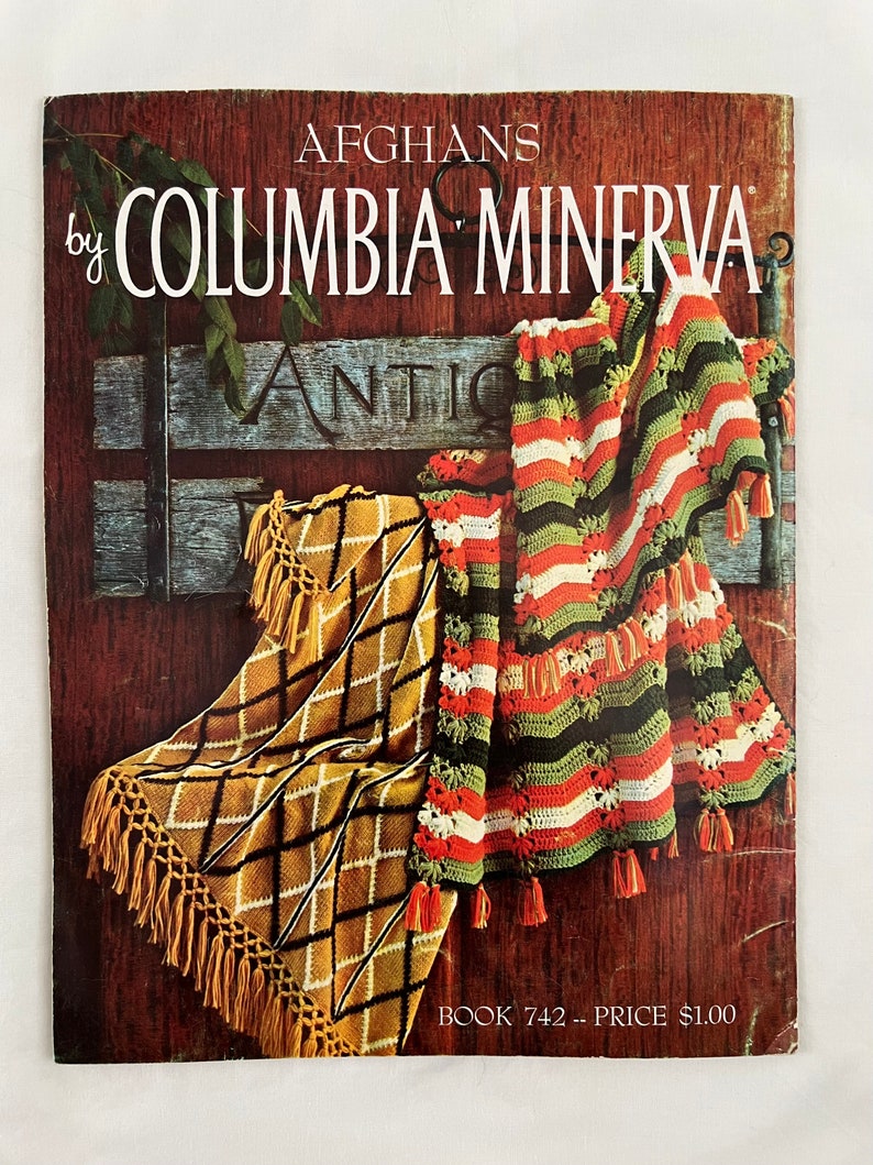 Afghans by Columbia Minerva Crochet & Knitting Pattern Book - Etsy