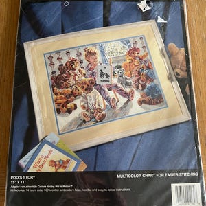 Bucilla Counted Cross Stitch “poo’s Story” Cross Stitch Kit. - Etsy