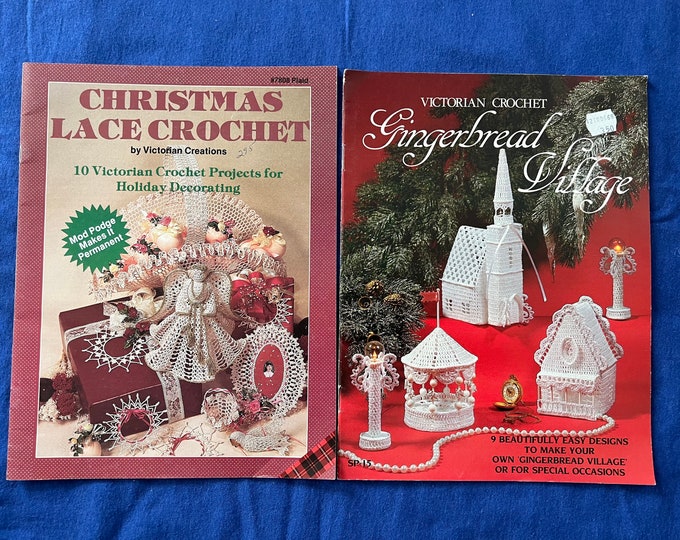 Victorian Christmas Crochet Pattern Books Lot of 2 - Etsy