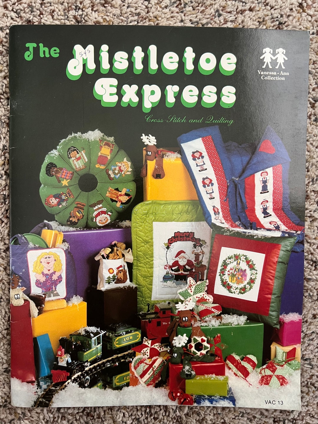 The Mistletoe Express Cross Stitch and Quilting Book - Etsy