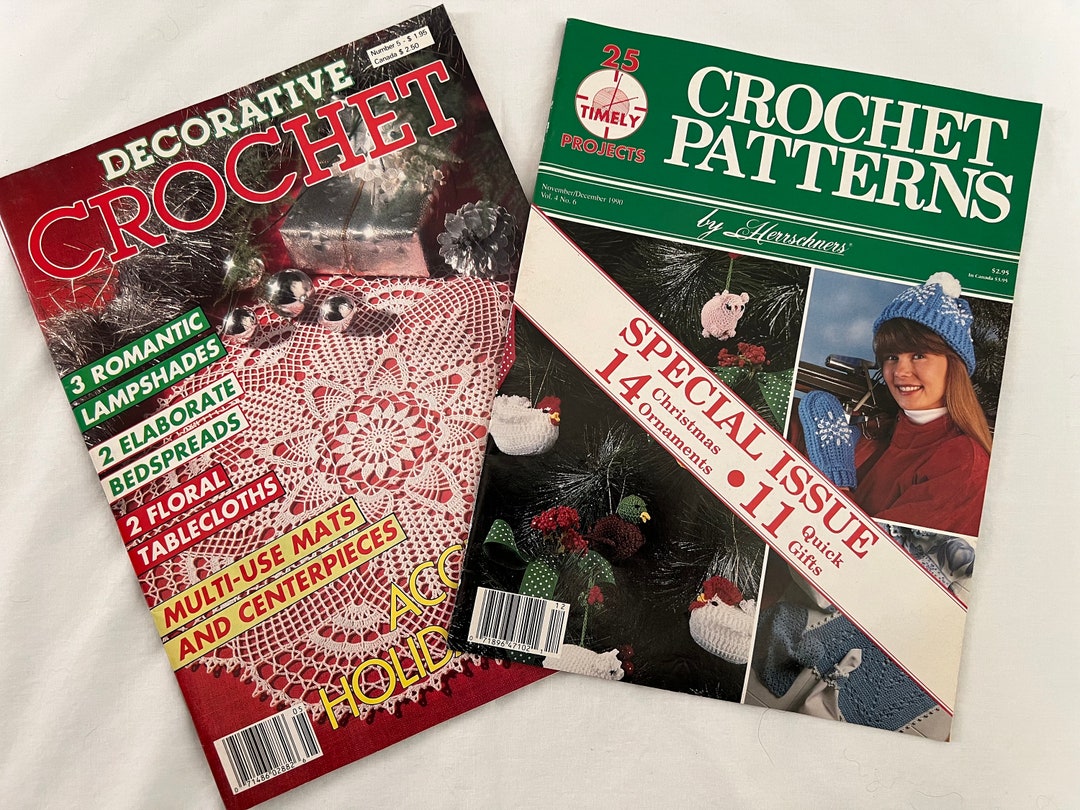 Crochet Pattern Magazine Crochet Pattern & Decorative Crochet Lot of 2 ...