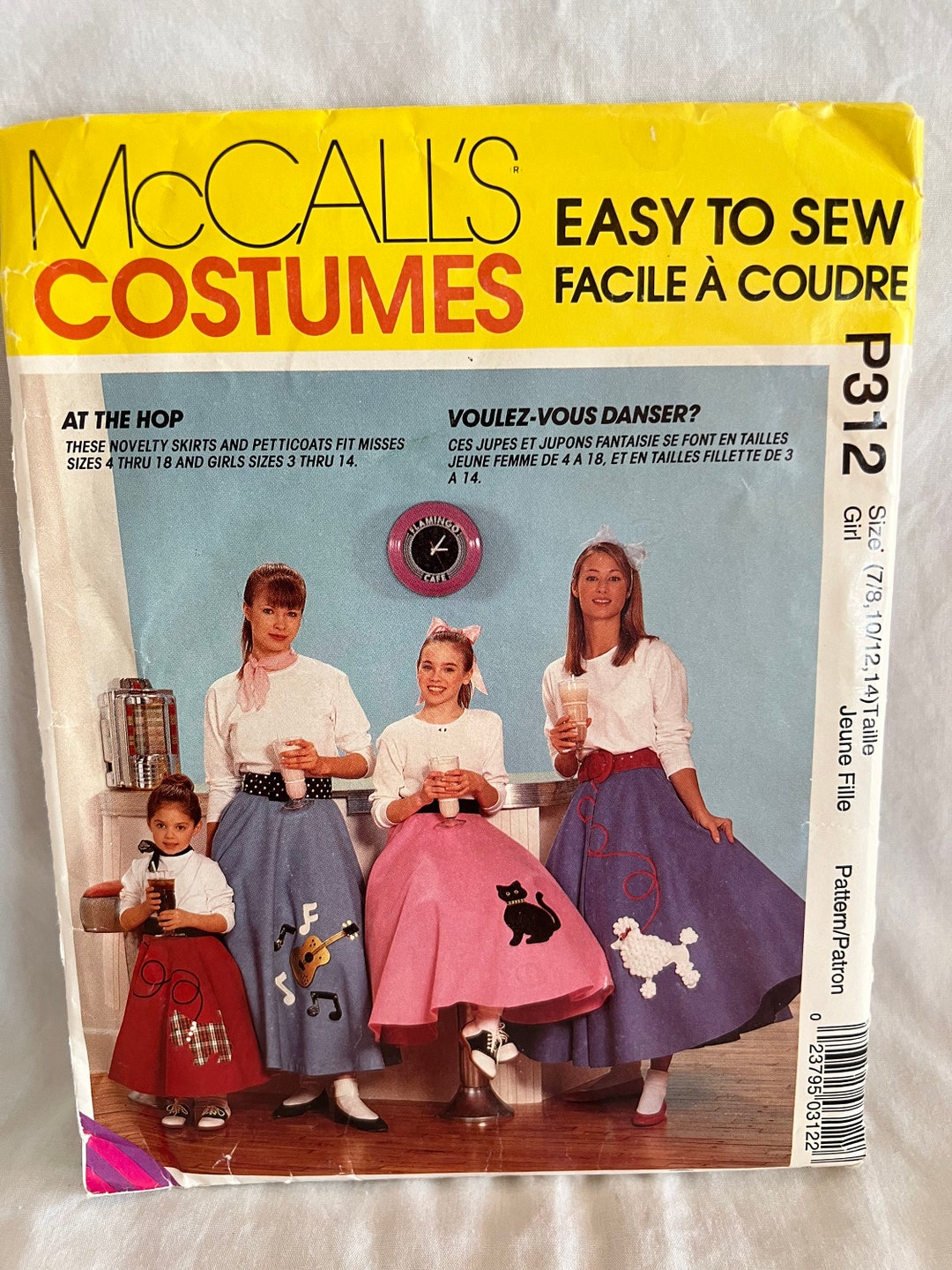 Mccall’s Costume Sewing Pattern P312 Girls New Uncut - Etsy