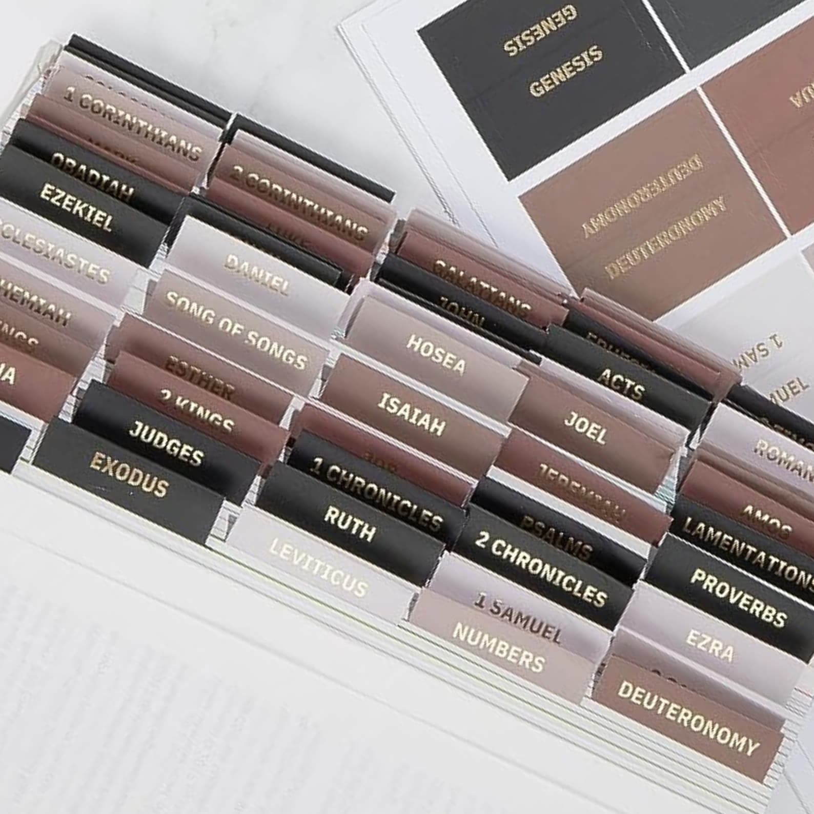 Bible Tabs for Women - Gold Foil Bible Tabs - Earth Tone Bible Stickers ...