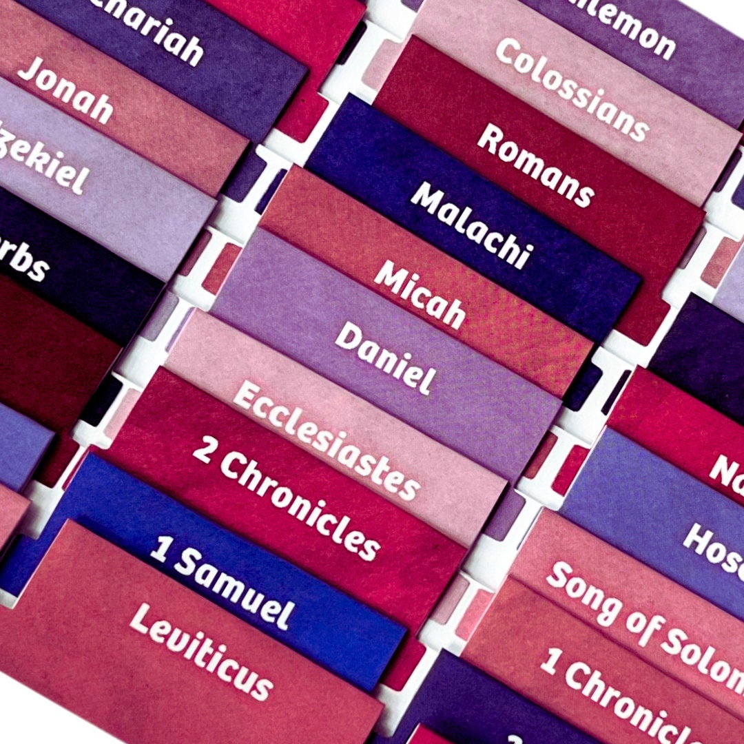Bible Tabs for Women Bible Stickers Bible Dividers Laminated Bible ...
