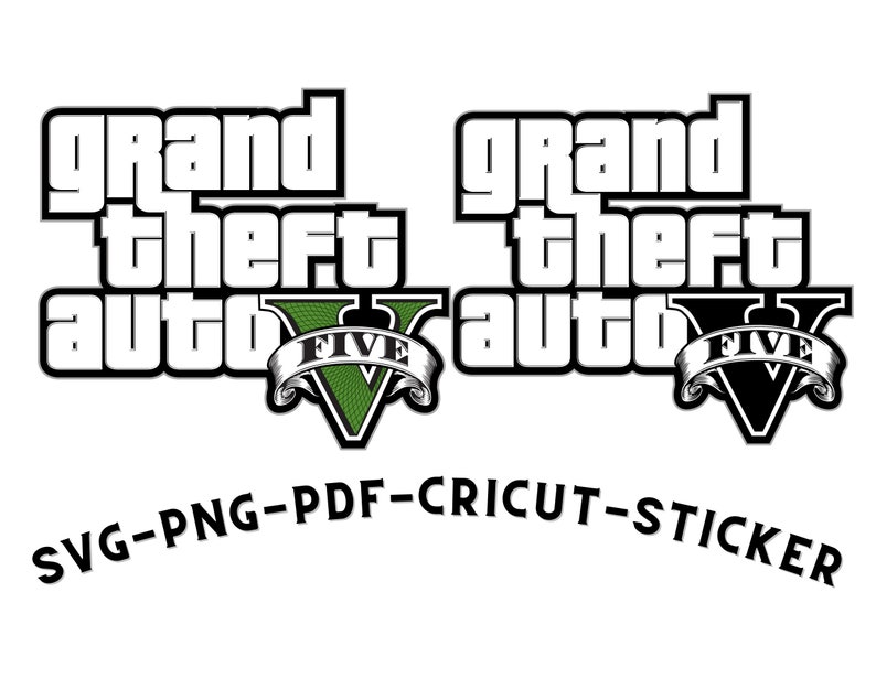 Grand Theft Auto V SVG Instant Download Digital File - Etsy
