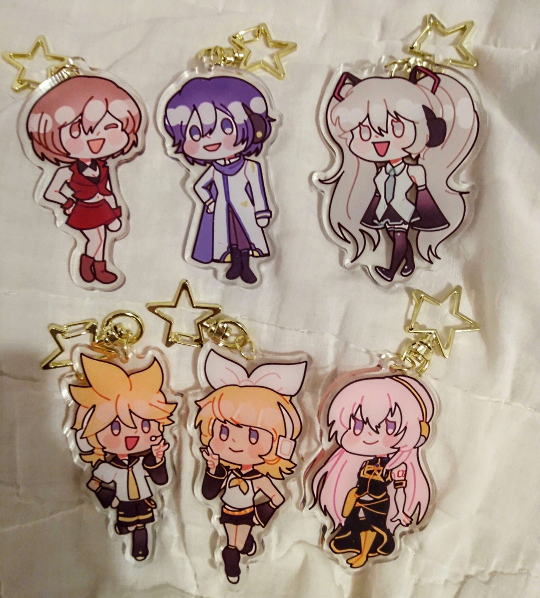 Vocaloid Acrylic Keychains 3 Miku Rin Len Kaito Luka Meiko BUY 2 GET 1 ...