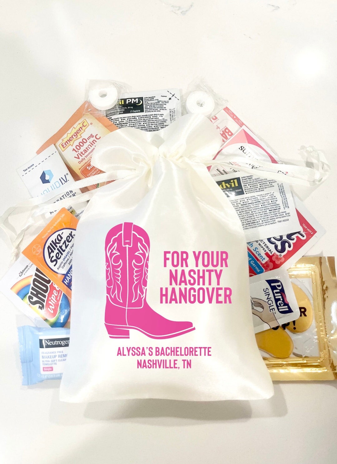 Nashville Bachelorette Hangover Recovery Kit | Nash Bash Birthday Party ...
