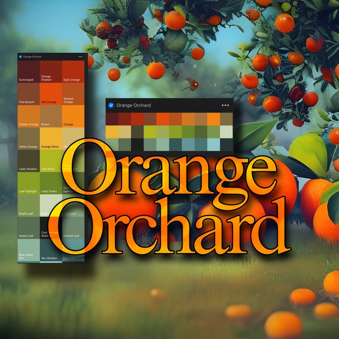 Orange Orchard (procreate Color Palette) - Etsy