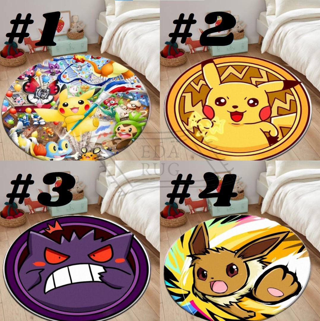 Pikachu Rug, Gengar Carpet, Pokemon Carpet, Pikachu Carpet, Pokemon Rug ...