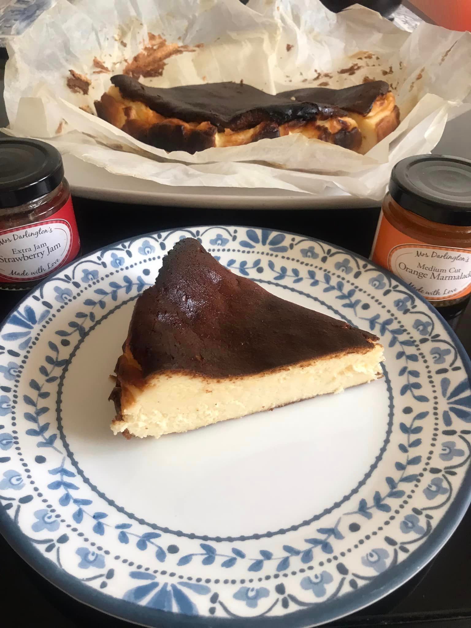 Spanish Burnt Basque Cheesecake - San Sebastian Cheesecake - Baked ...