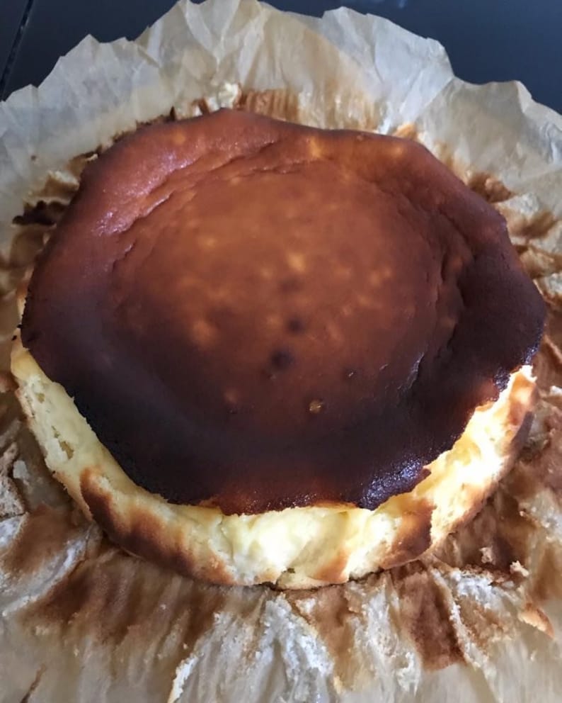 Spanish Burnt Basque Cheesecake - San Sebastian Cheesecake - Baked ...