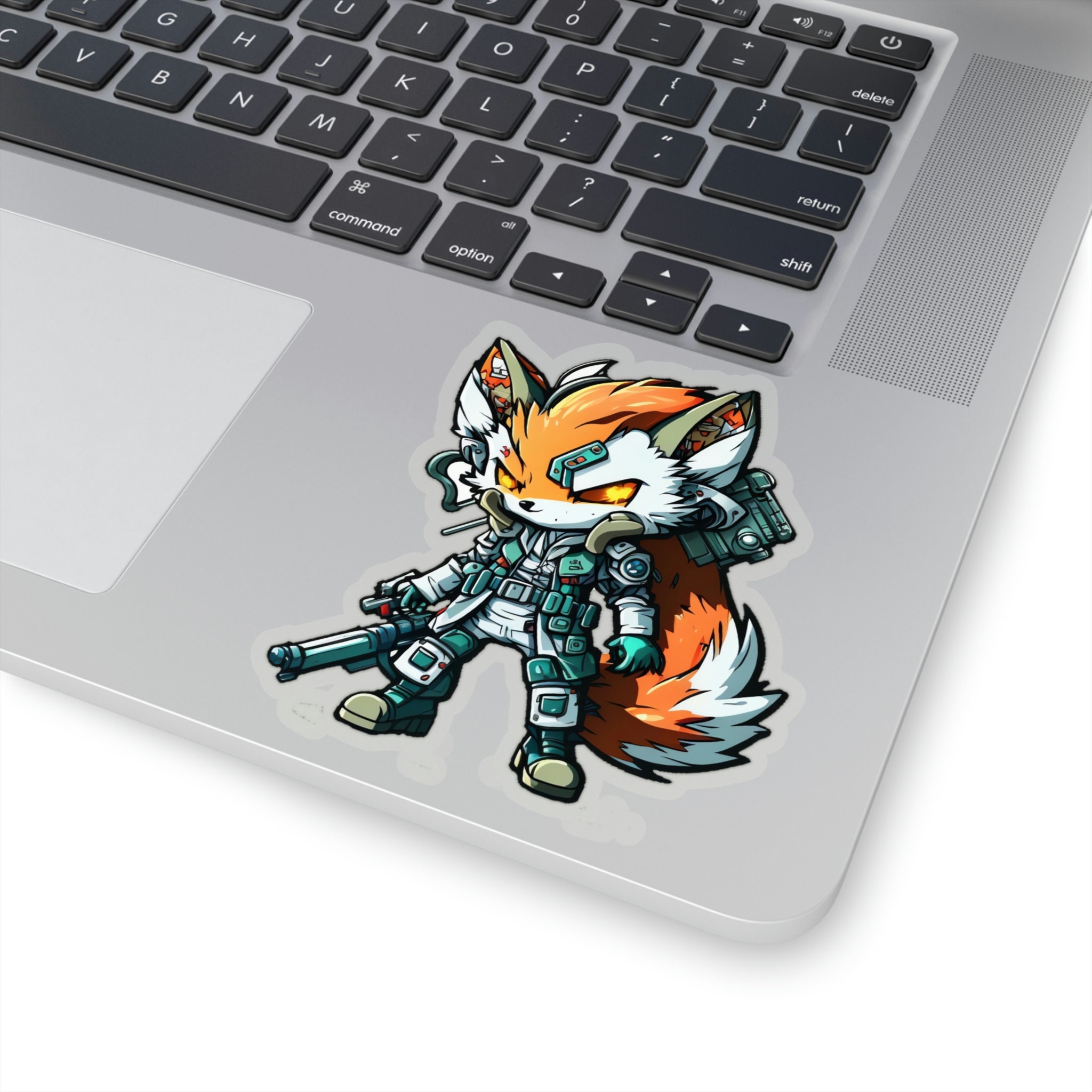 Cyberpunk Fox Sticker Assault Futuristic Soldier Edgy Colorful - Etsy