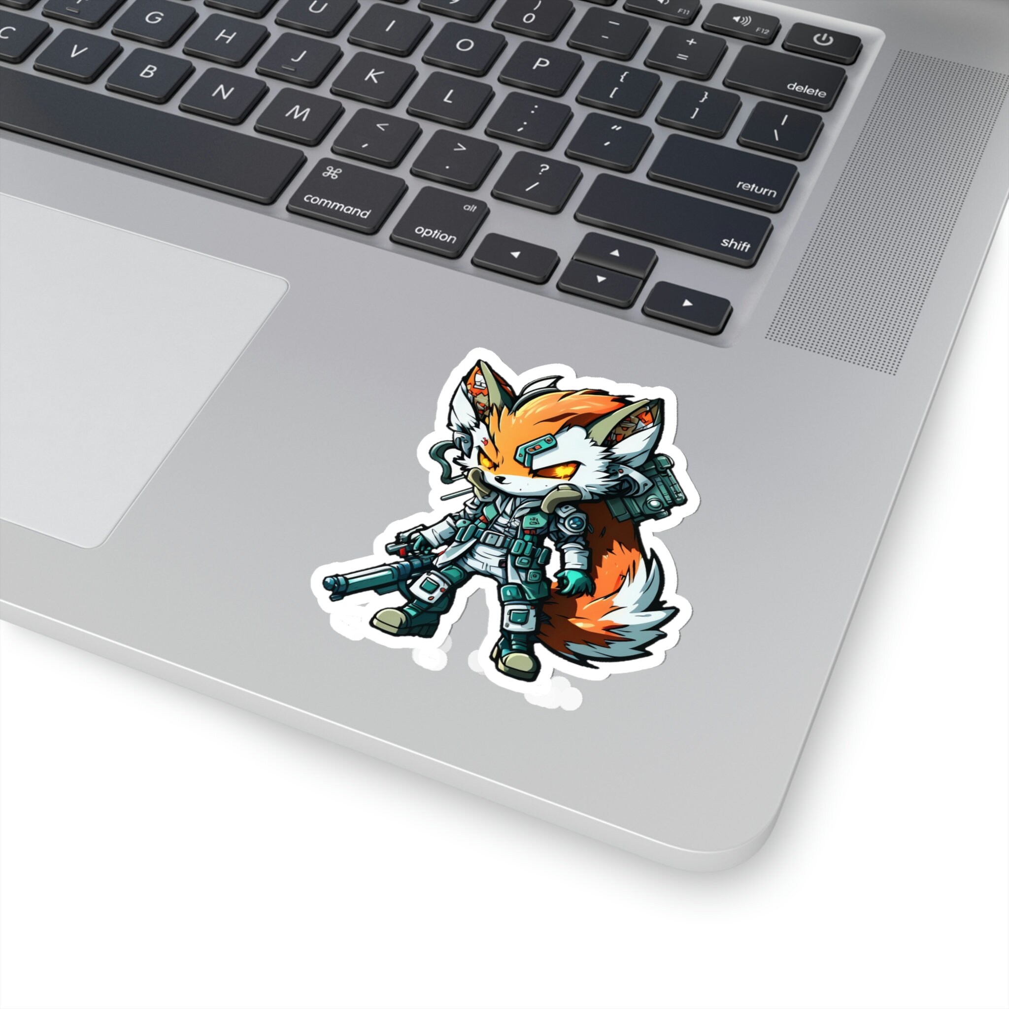 Cyberpunk Fox Sticker Assault Futuristic Soldier Edgy Colorful - Etsy