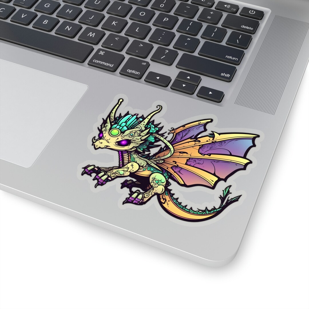 Cyberpunk Dragon Hacker Mods Futuristic Dragon Sticker Decal - Etsy