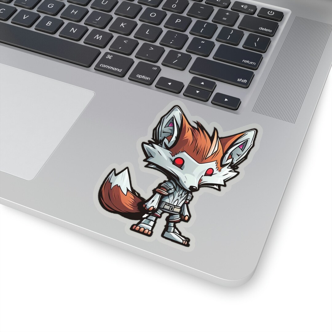 Cyberpunk Fox Sticker Cyborg Futuristic Edgy Colorful Gift Decal ...