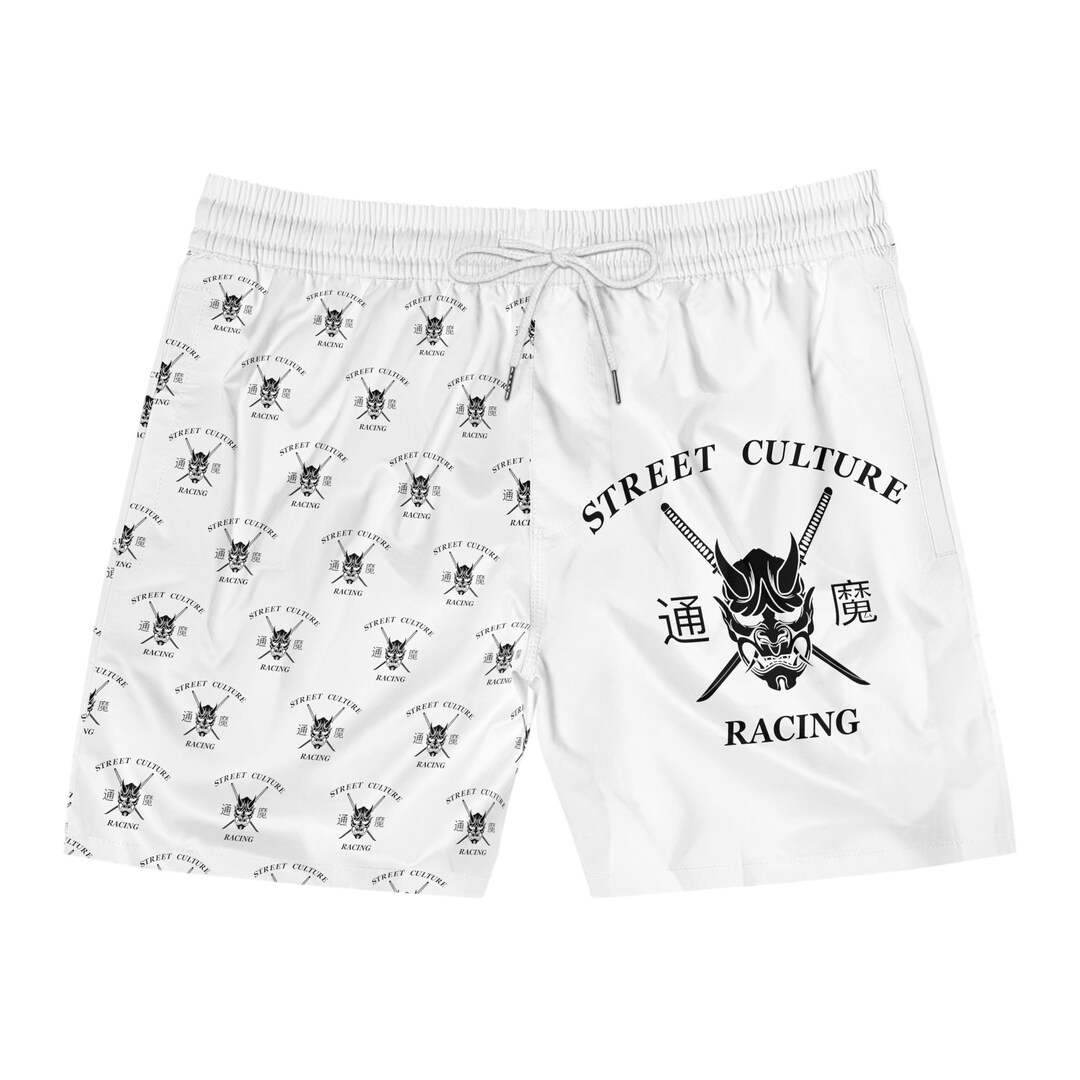 Street Culture Racing Mens Swim Trunks, Oni Swim Trunks - Etsy