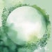 Green Watercolor Circle Frames, Watercolor Texture Backgrounds ...