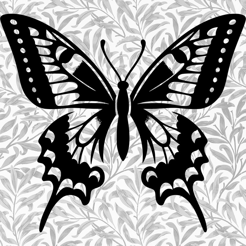 Beautiful Swallowtail Butterfly 27 SVG-PNG Clipart Pack: Ideal for ...