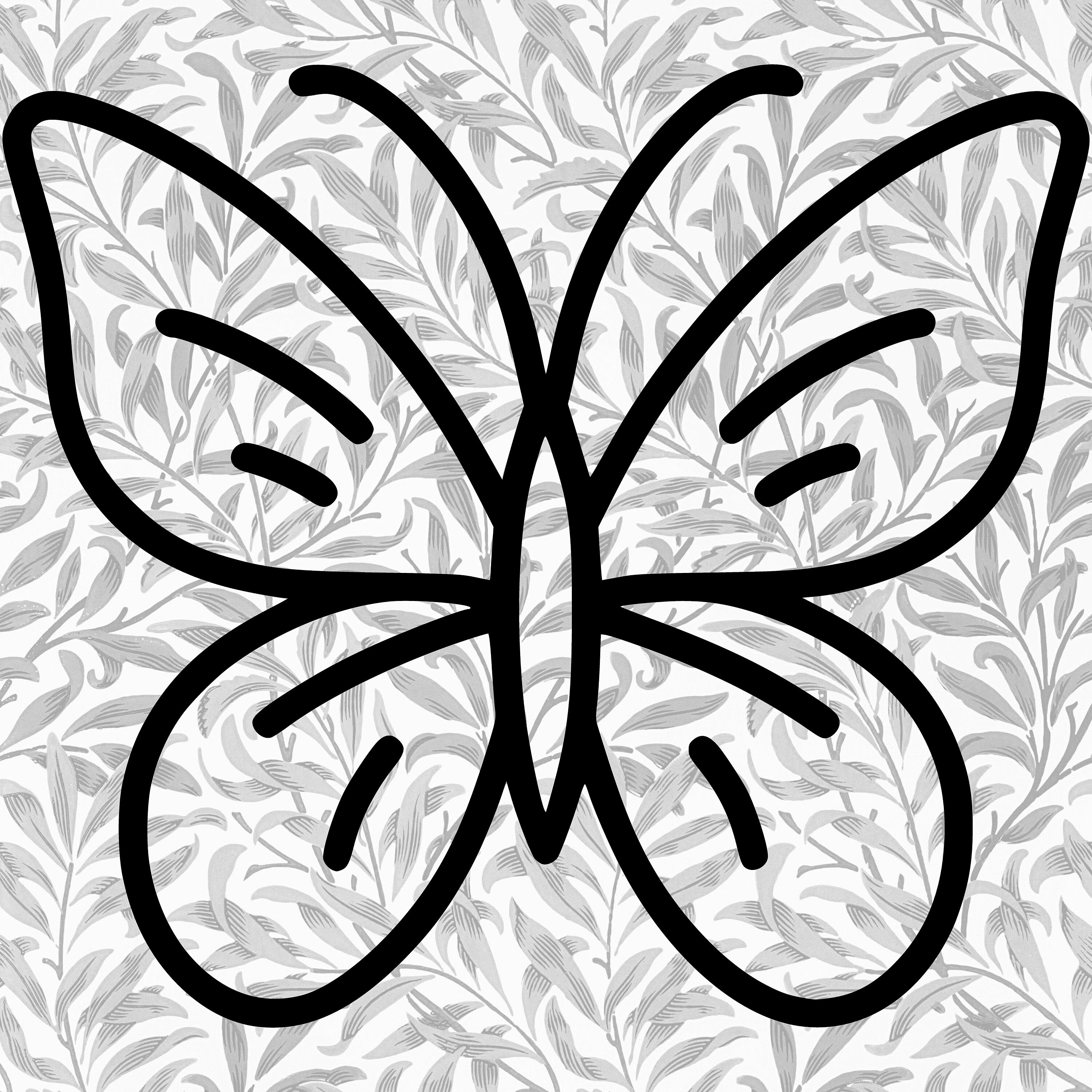 Beautiful Simple Line Art Butterfly 3 SVG-PNG Clipart Pack: Ideal for ...