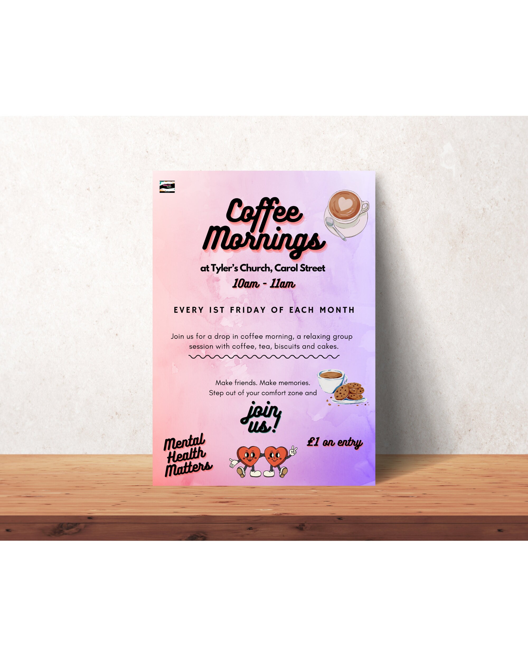 Stand Out Advertisement Poster for ’coffee Mornings’ | Perfect for ...