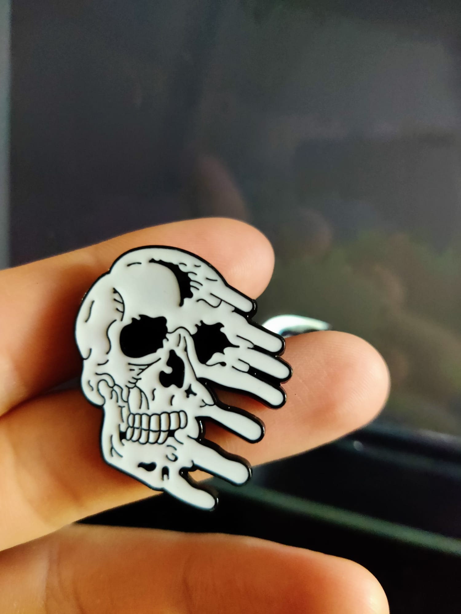 Death Enamel Pins Skull Pin Heart Pin Vinyl Pin Ha Ha Ha Pin Skull With ...