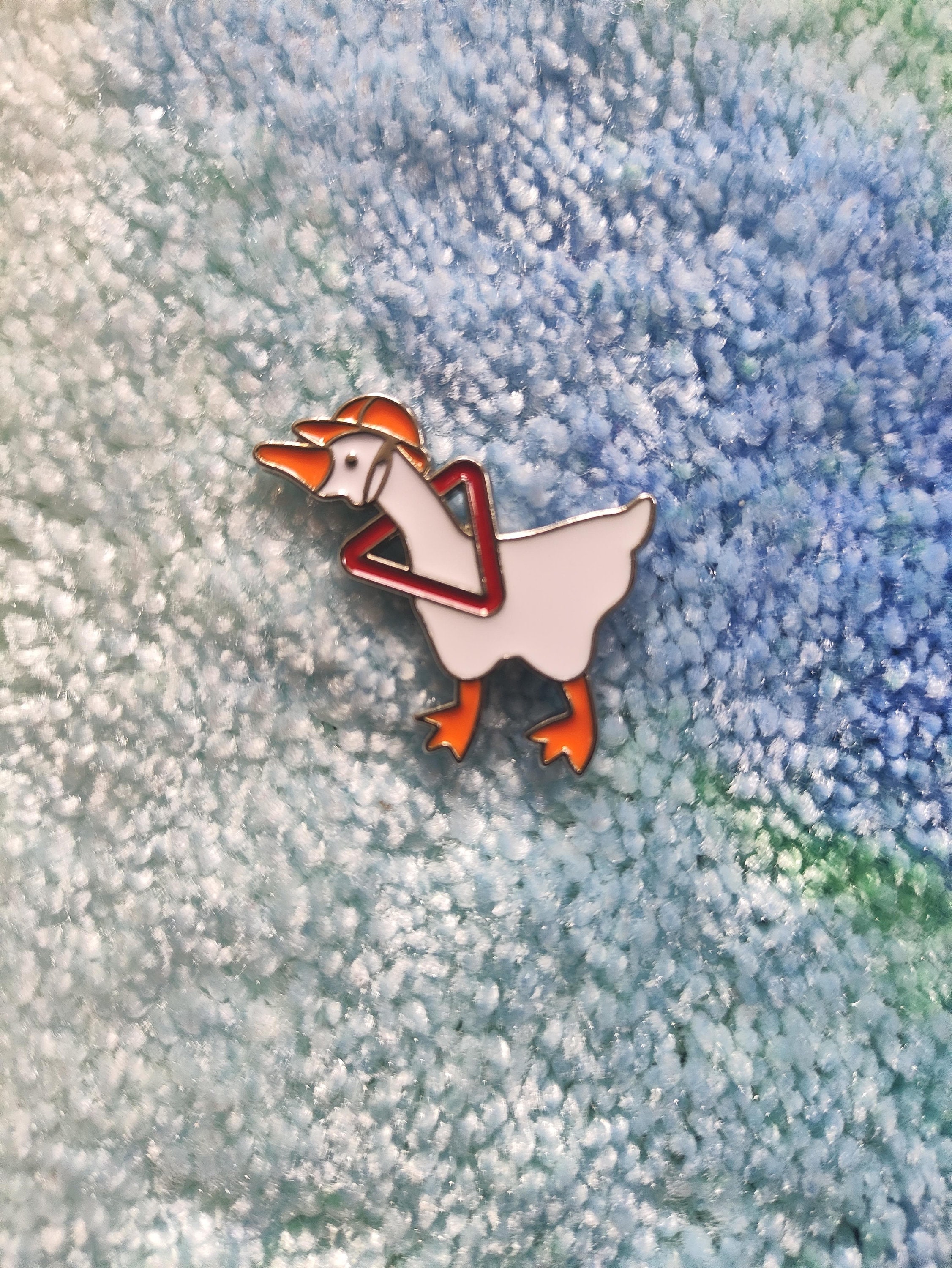 Goose With Knife Enamel PIN Untitled Goose Game Goose With Hammer ...