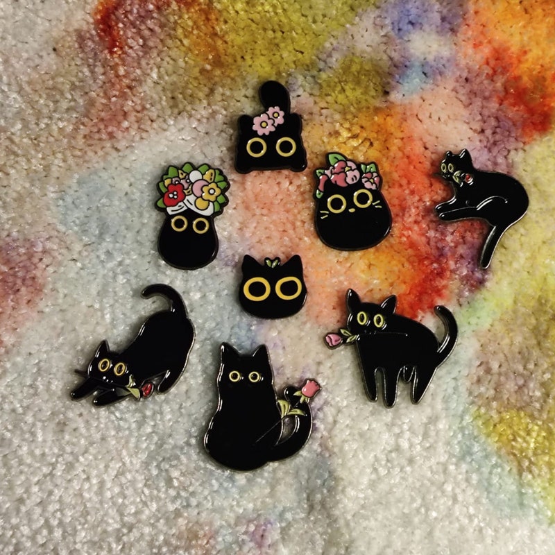 Cat Pin - Etsy