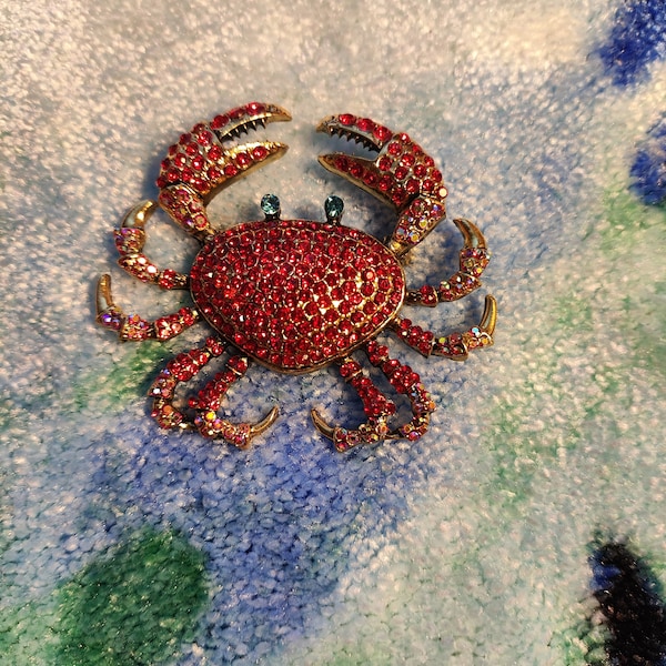 Crab Brooch - Etsy