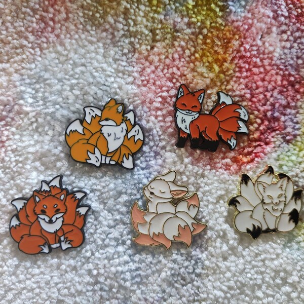 Fox Enamel Pin - Etsy